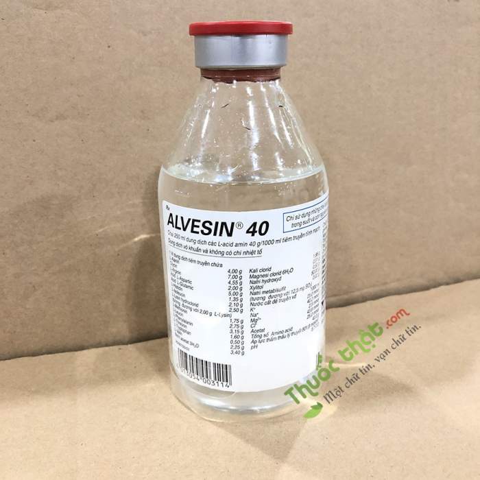 Alvesin 40 Inf 250ml - Dung Dịch Cung Cấp Chất đạm
