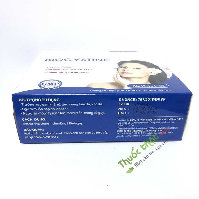 Biocystine Hộp 60 Viên - Chống Oxy Hoá, Hạn Chế Lão Hoá