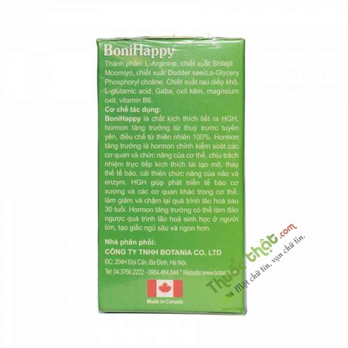 Bonihappy Hộp 60 Viên - Hỗ Trợ Điều Trị Mất Ngủ